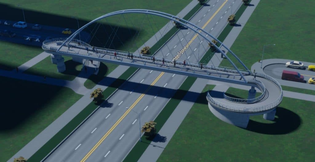 Cities Skylines 2: Building a (Functional) Pedestrian Overpass | Guide / Tutorial
