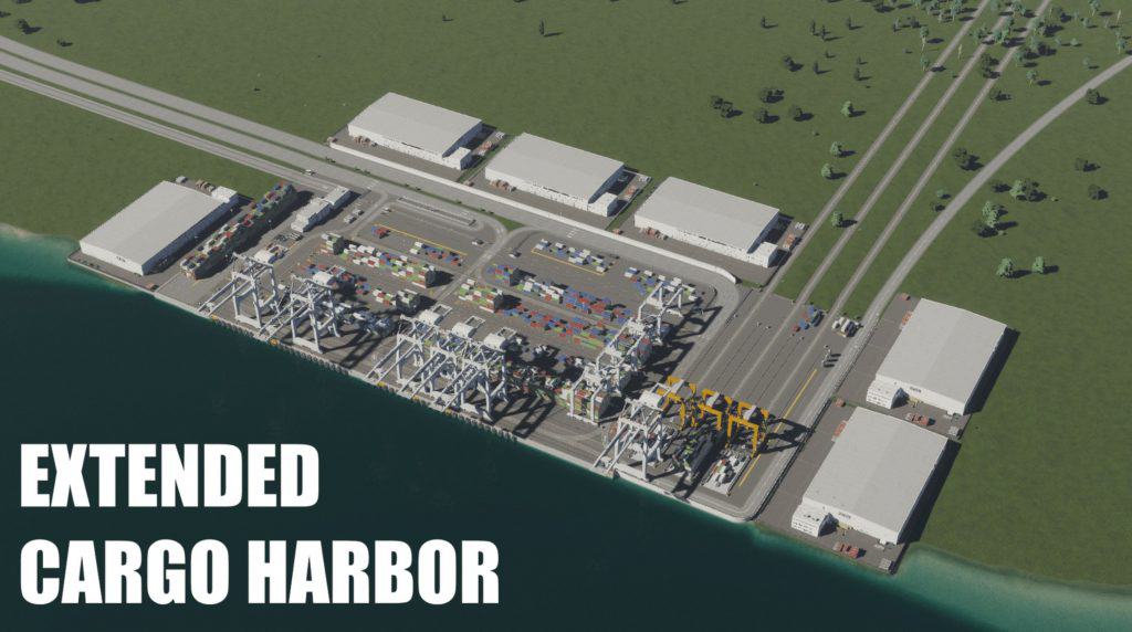 Extended Cargo Harbor v1.0 | Cities: Skylines 2 Mod Download