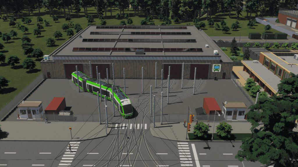 Small Tram Depot v1.0.2 | Cities: Skylines 2 Mod Download